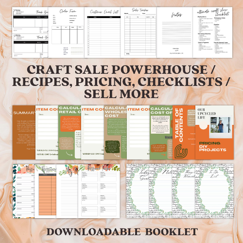 Craft Sale Powerhouse / Recipes, Pricing, Checklists / Sell More / Dow ...