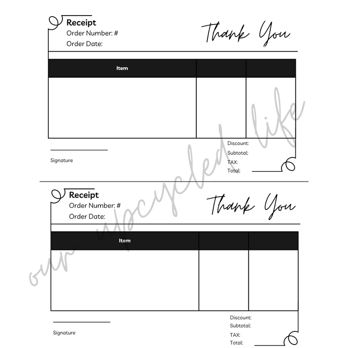 Craft Show Organizer / Checklist, Sales Tracker, Receipts / Instant Do ...
